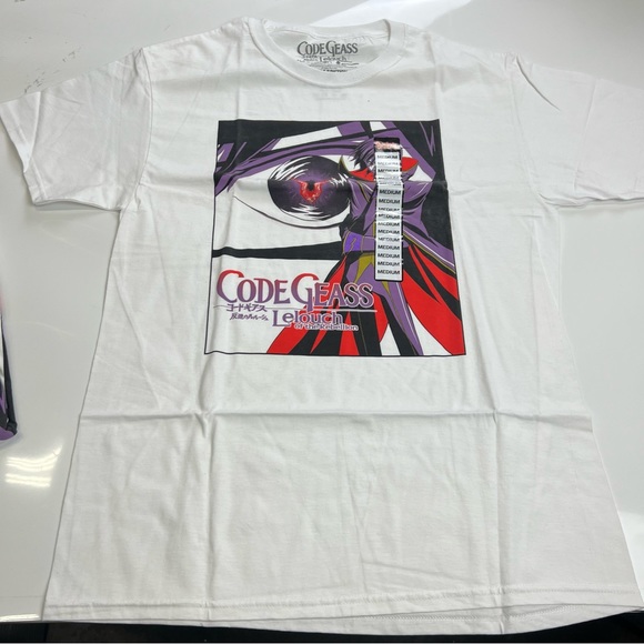 Spencer's | Tops | Spencers Code Geass White Shirt J36 | Poshmark